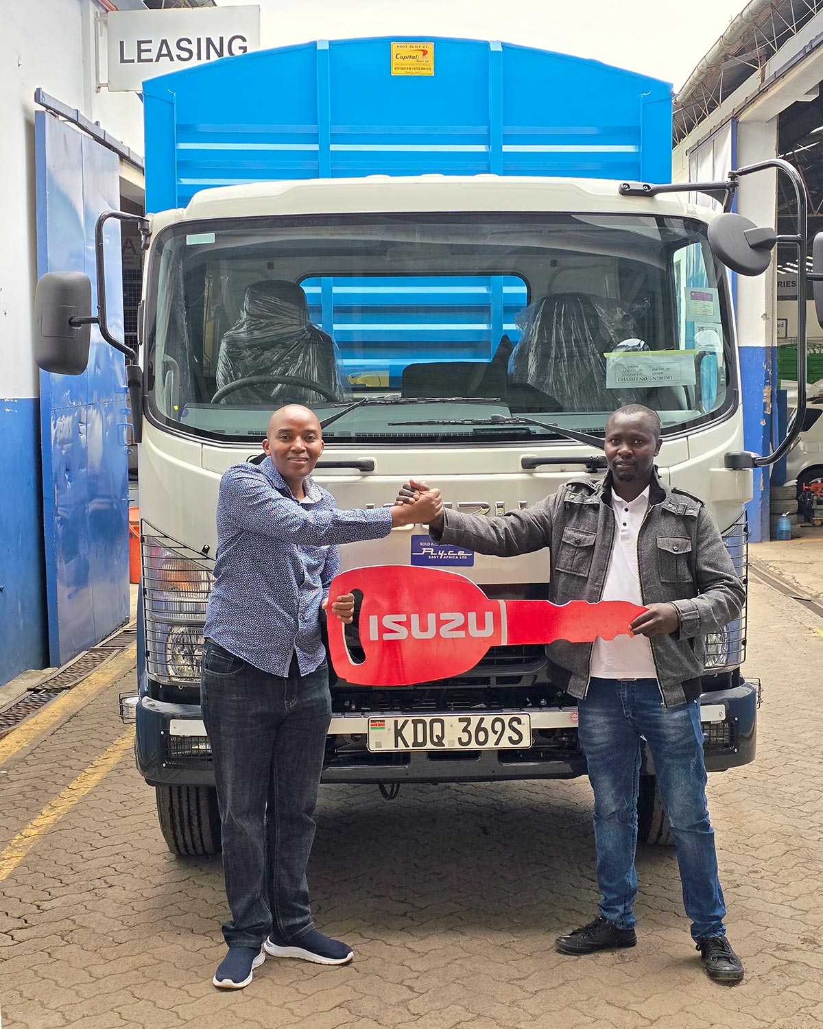Mr Amos Kiprotich - FRR 90 Customer - Wangombe Truck Dealer